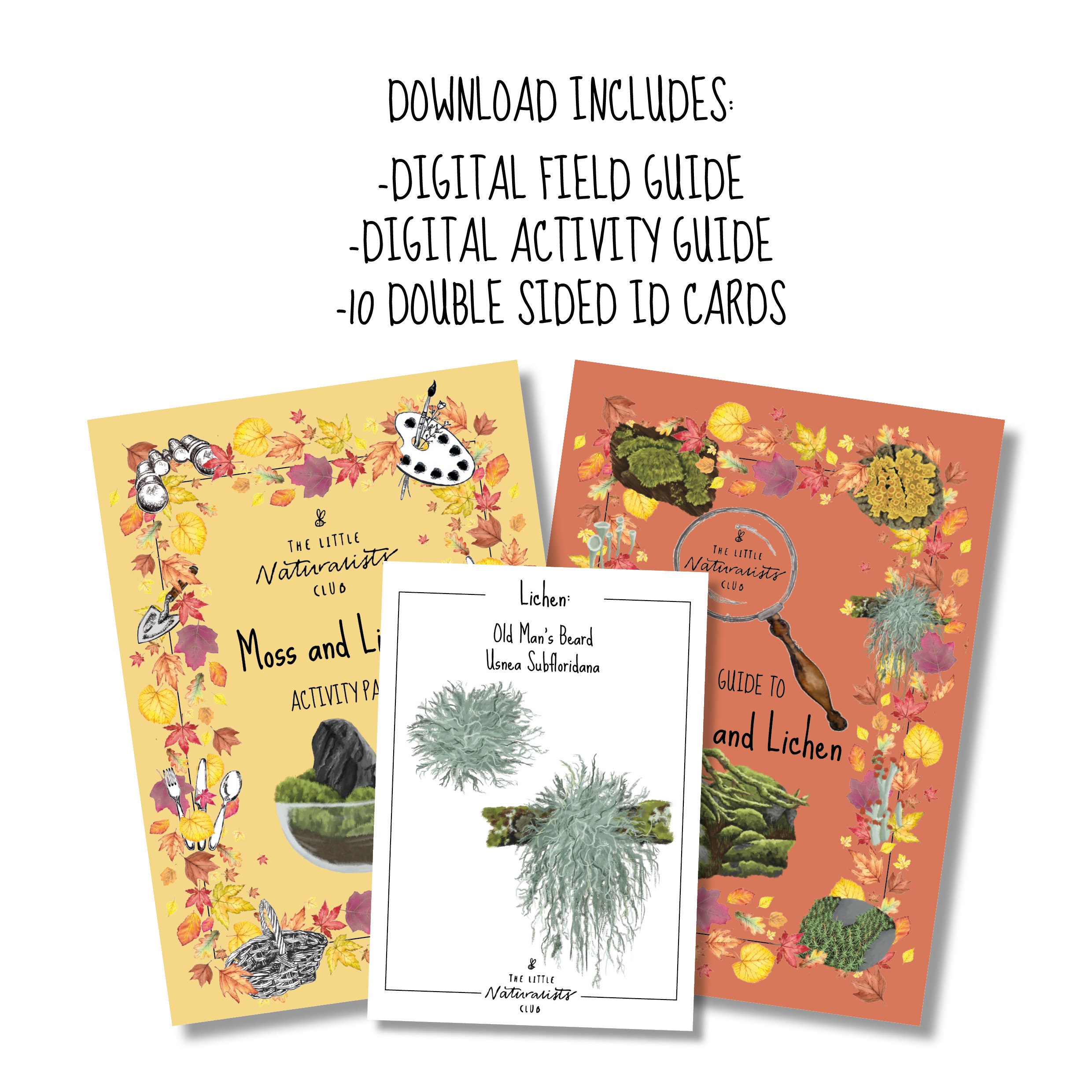 Moss and Lichen Nature Study, Homeschool Printable, Nature Unit, Mosses ...