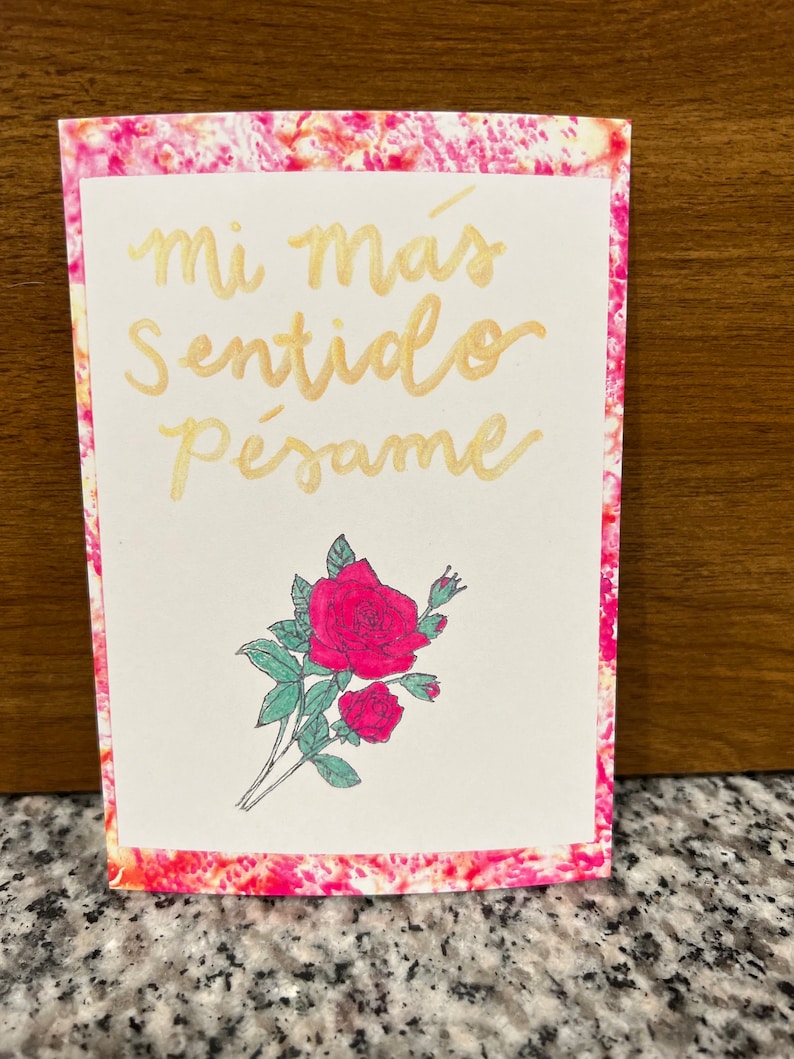 Sympathy Spanish Card Mi Mas Sentido Pesame - Etsy