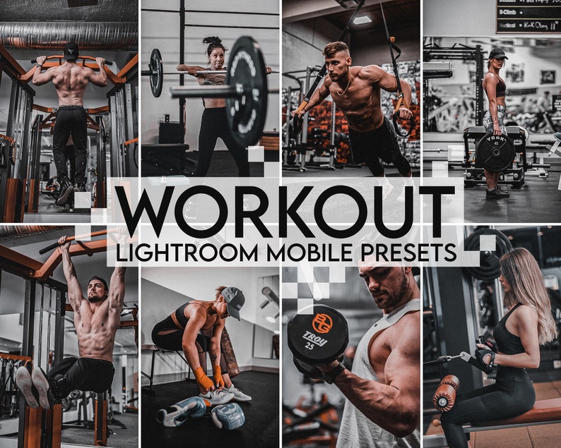 5 Mobile Metalic Sport Lightroom Presets Gym Instagram Filter - Etsy