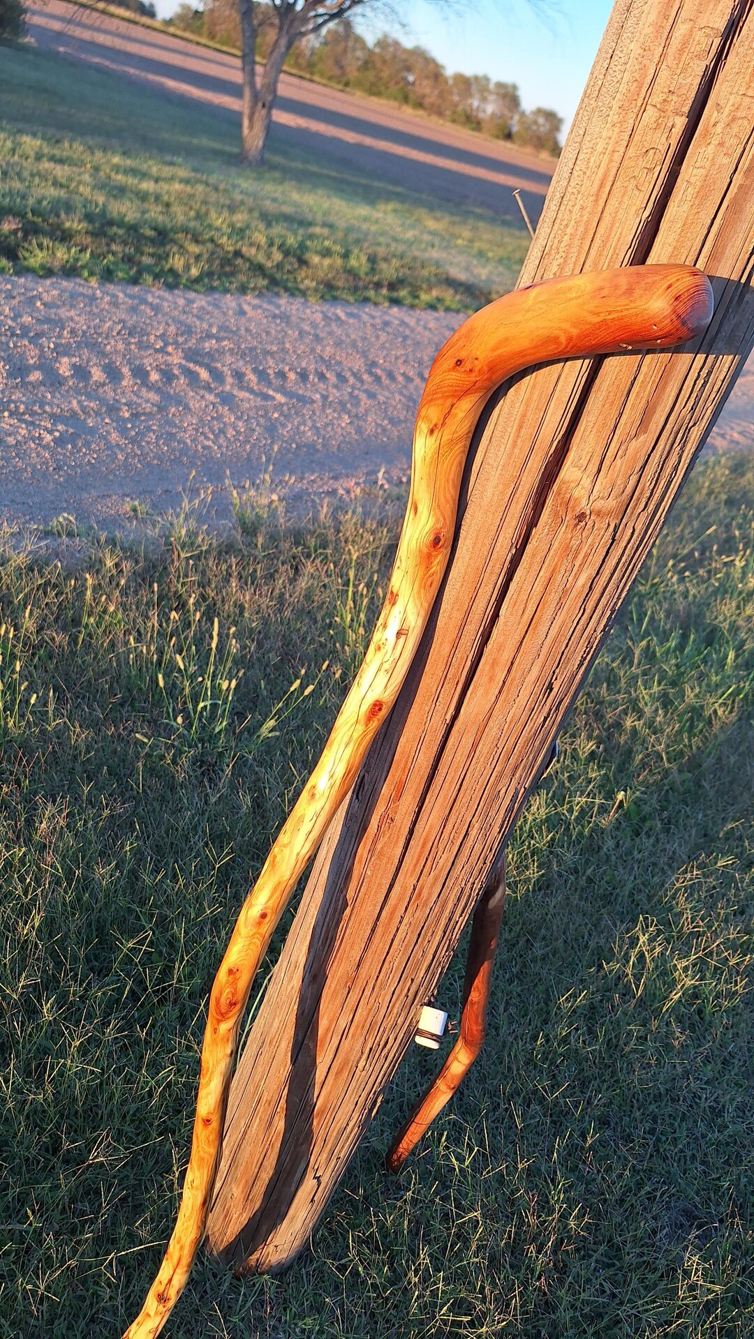 Medium Length Osage Orange Walking Stick Wizard Staff With Unique Wood ...