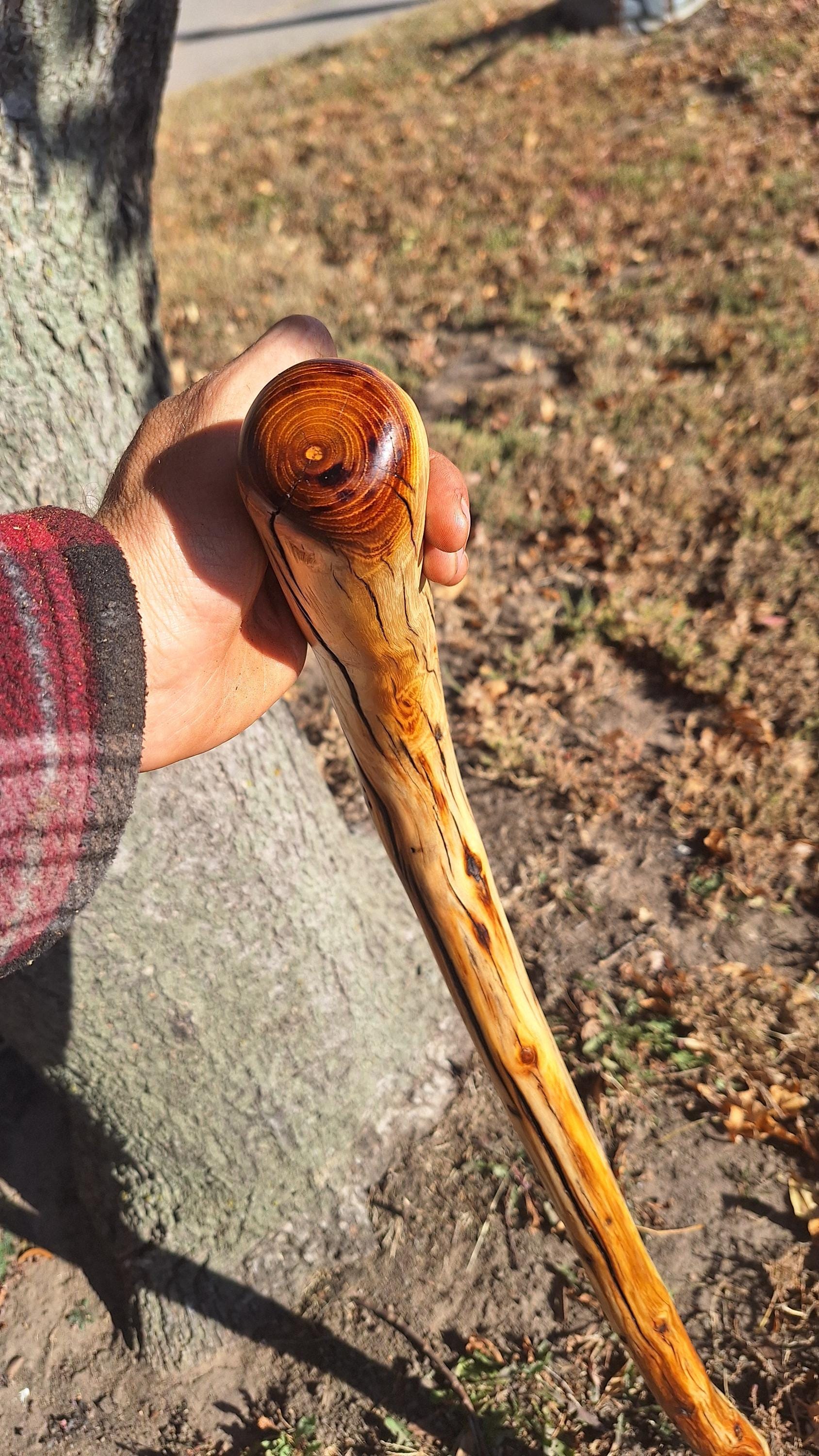Osage Orange/hedge Cane With Labradorite Stone, Plus Malachite Chips - Etsy
