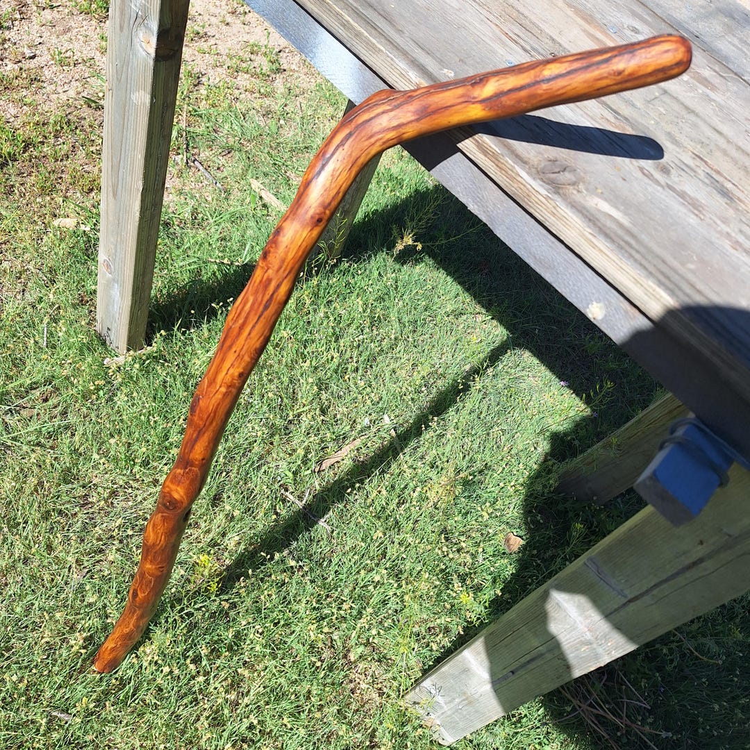 Reserved for Rick. Hand-carved Osage Orange Walking Cane – Heartwood ...