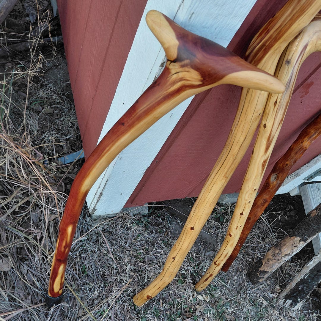 Reserved for Rick Eastern Red Cedar Walking Cane - Handcarved Kansas ...