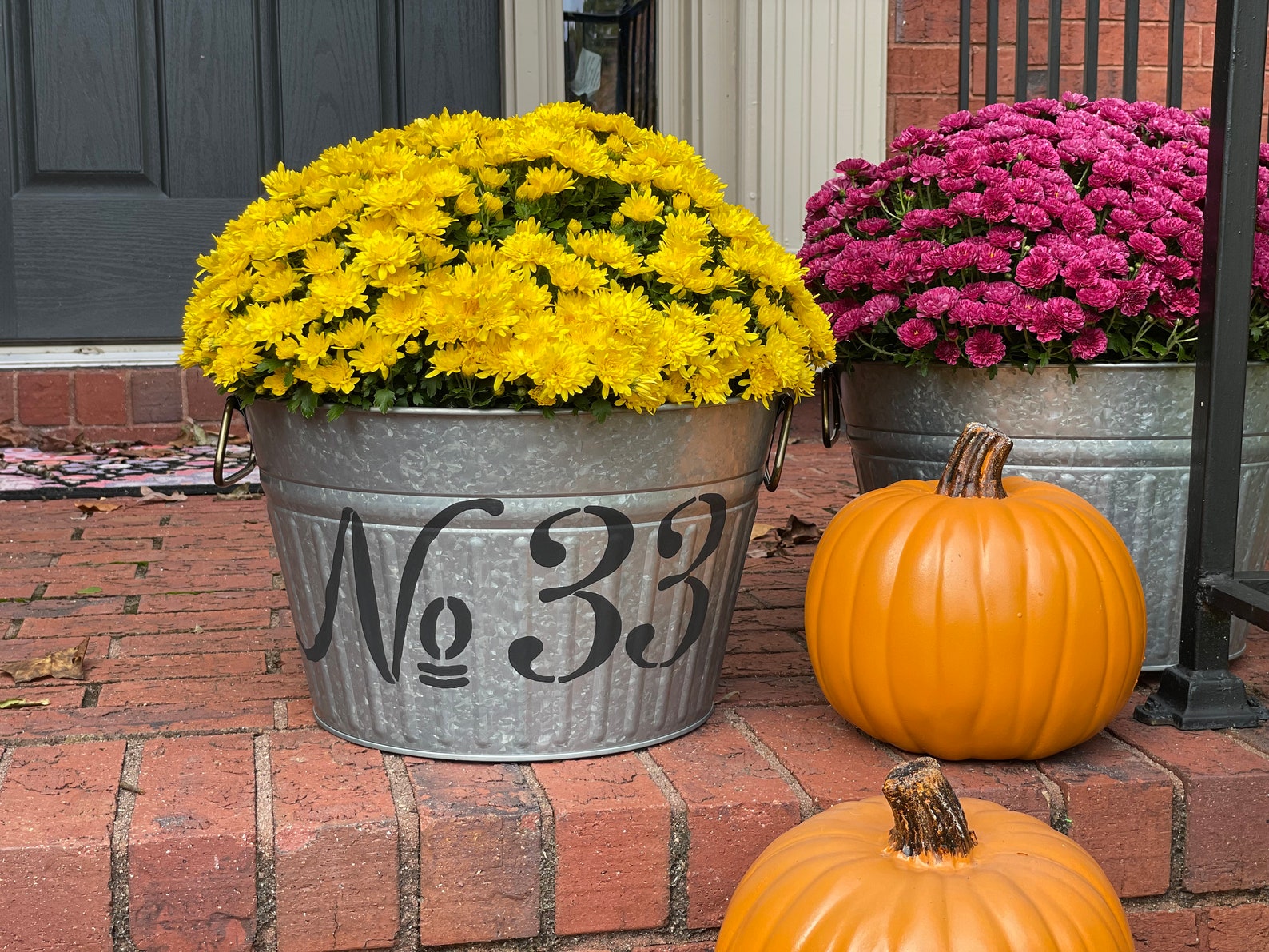 Galvanized Bucket Planter - Etsy