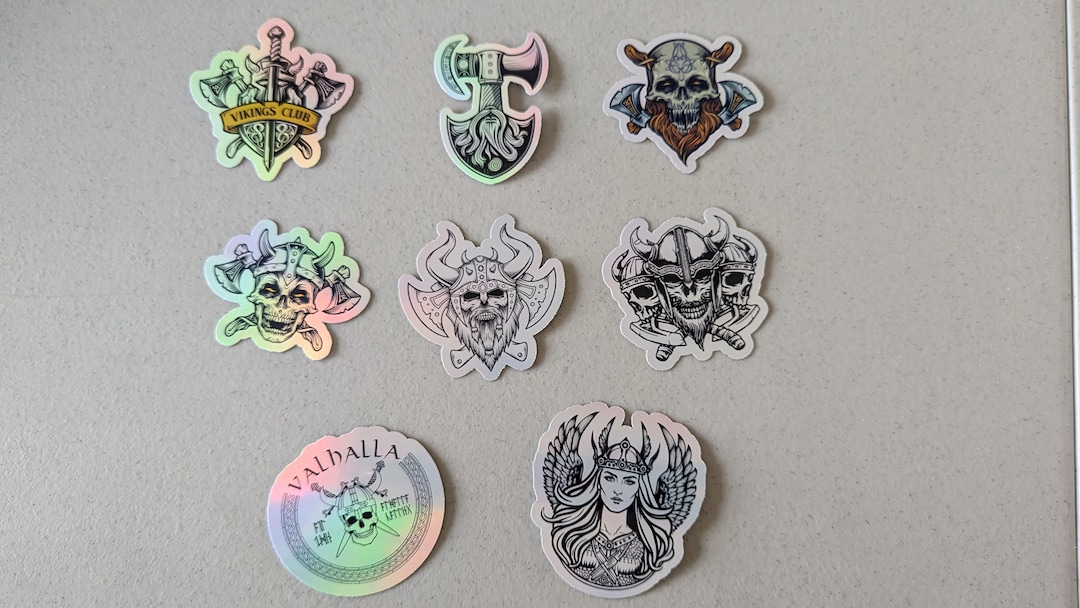 Nordic Viking Sticker Pack #2, Rise & Reign, Viking Skull Warriors ...