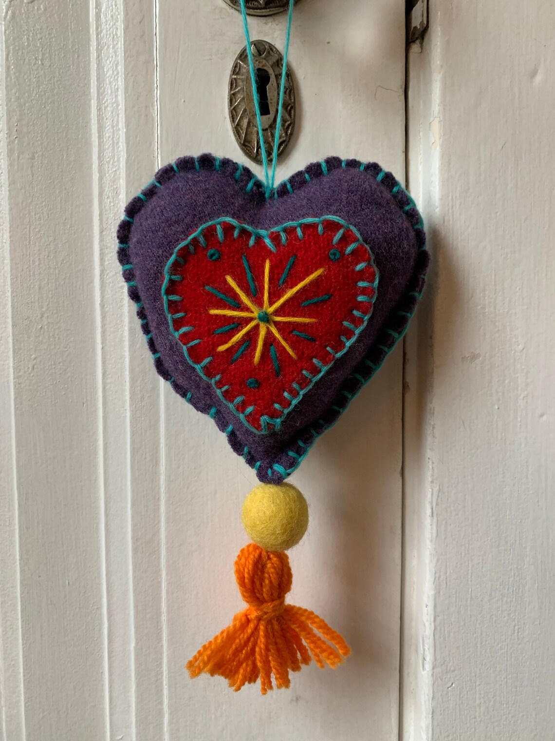 Bold and Bright Red Heart - Etsy