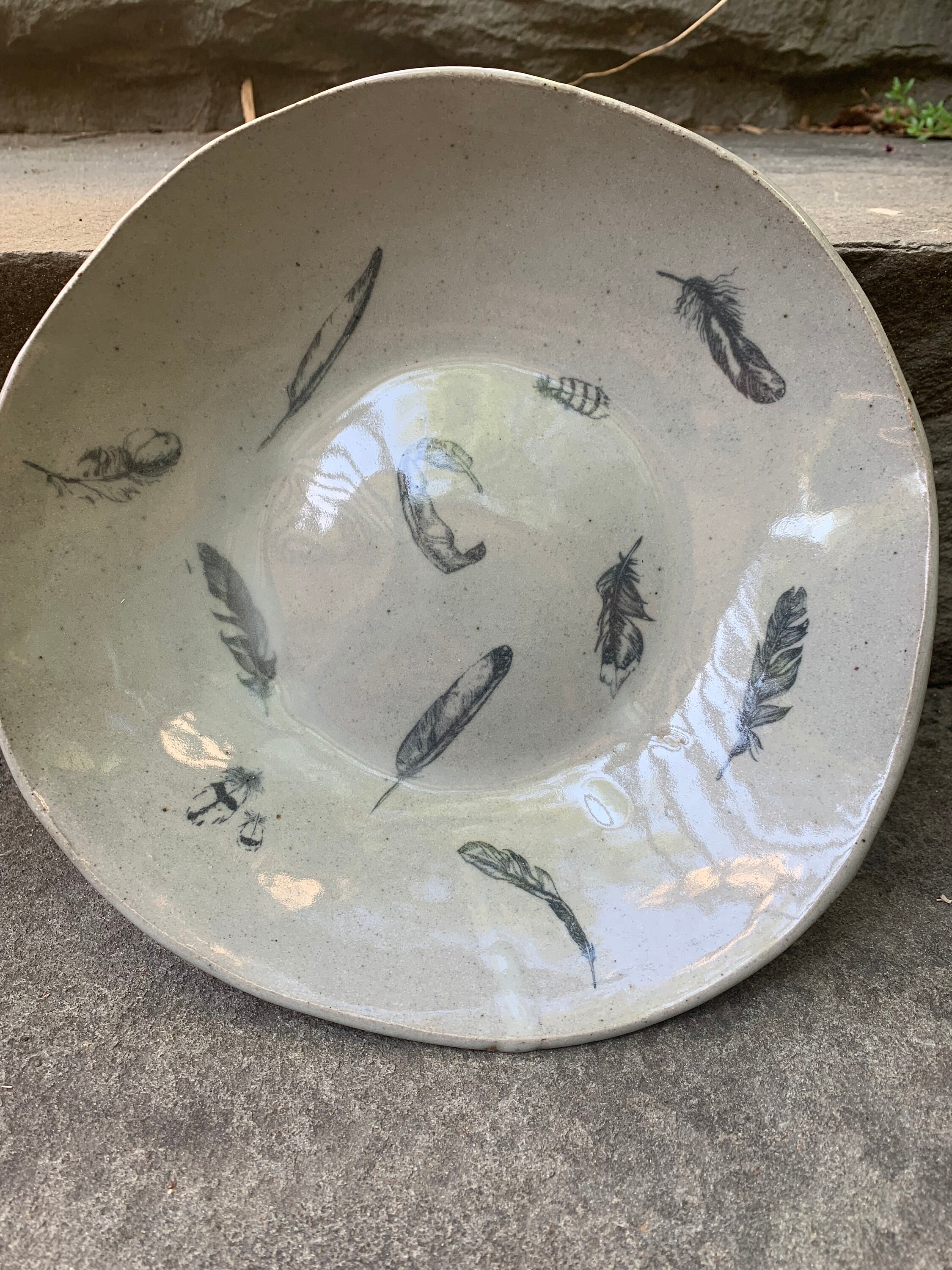 Rustic Farmhouse Bowl in Feather - Etsy