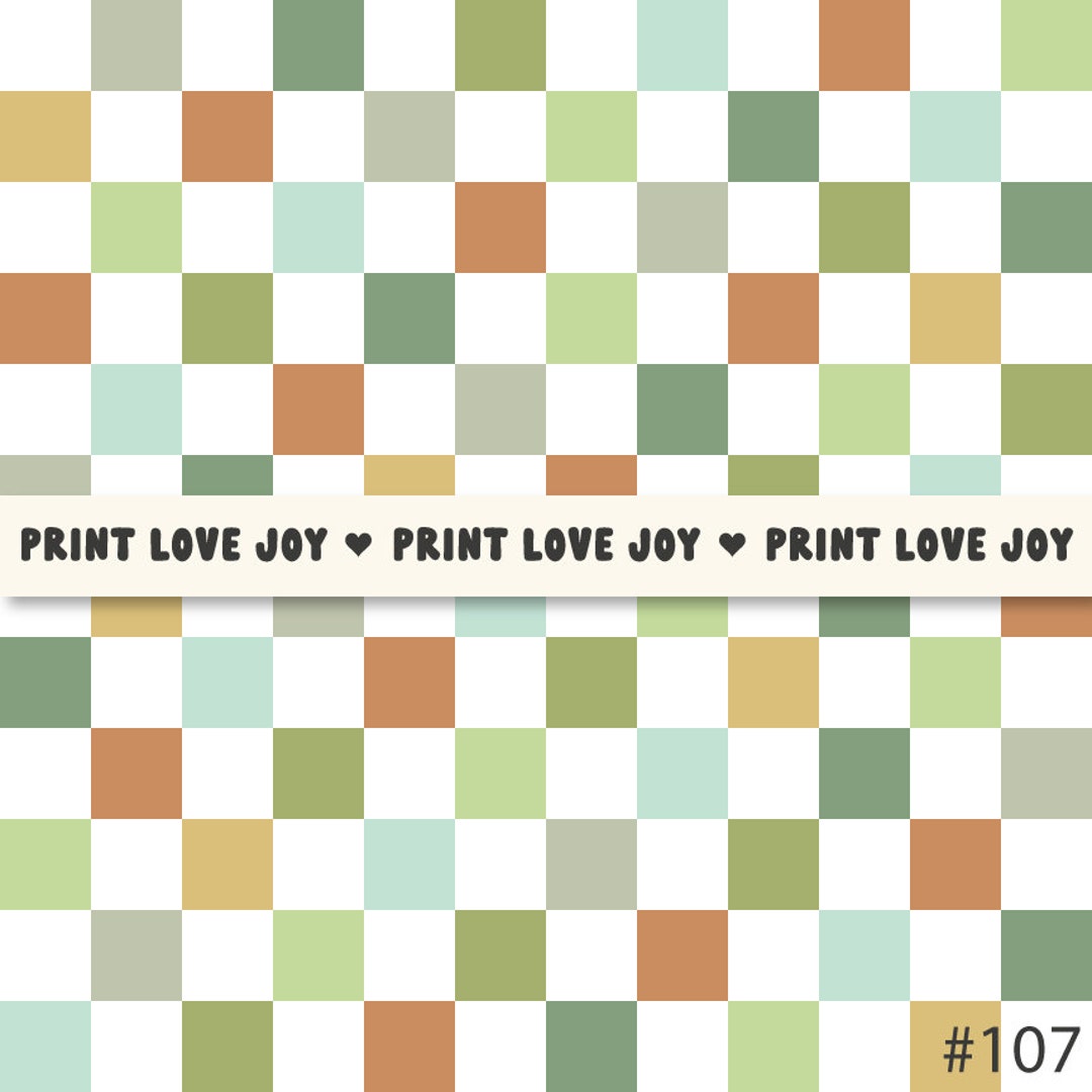 Retro Groovy Hippie Saint Patrick Multicoloured Checkerboard Seamless ...