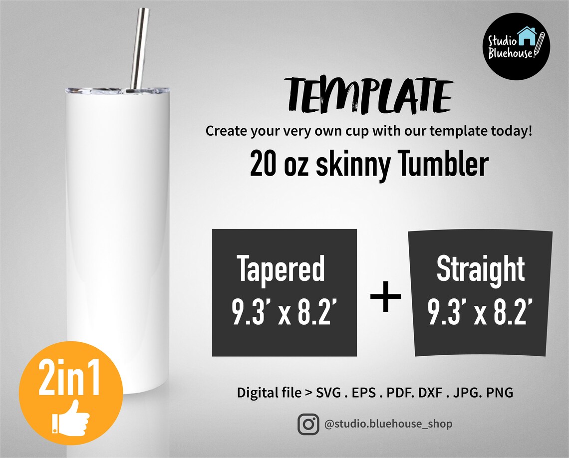 20 Oz Skinny Tumbler Wrap Template Get What You Need For Free