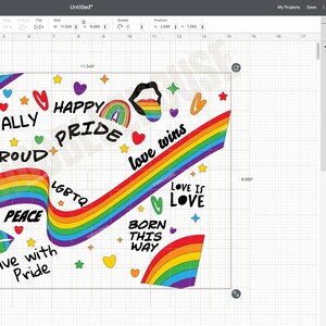 Lgbtq Pride Rainbow Pride Svg Gay Pride Svg Lgbtq Svg Full Wrap for ...