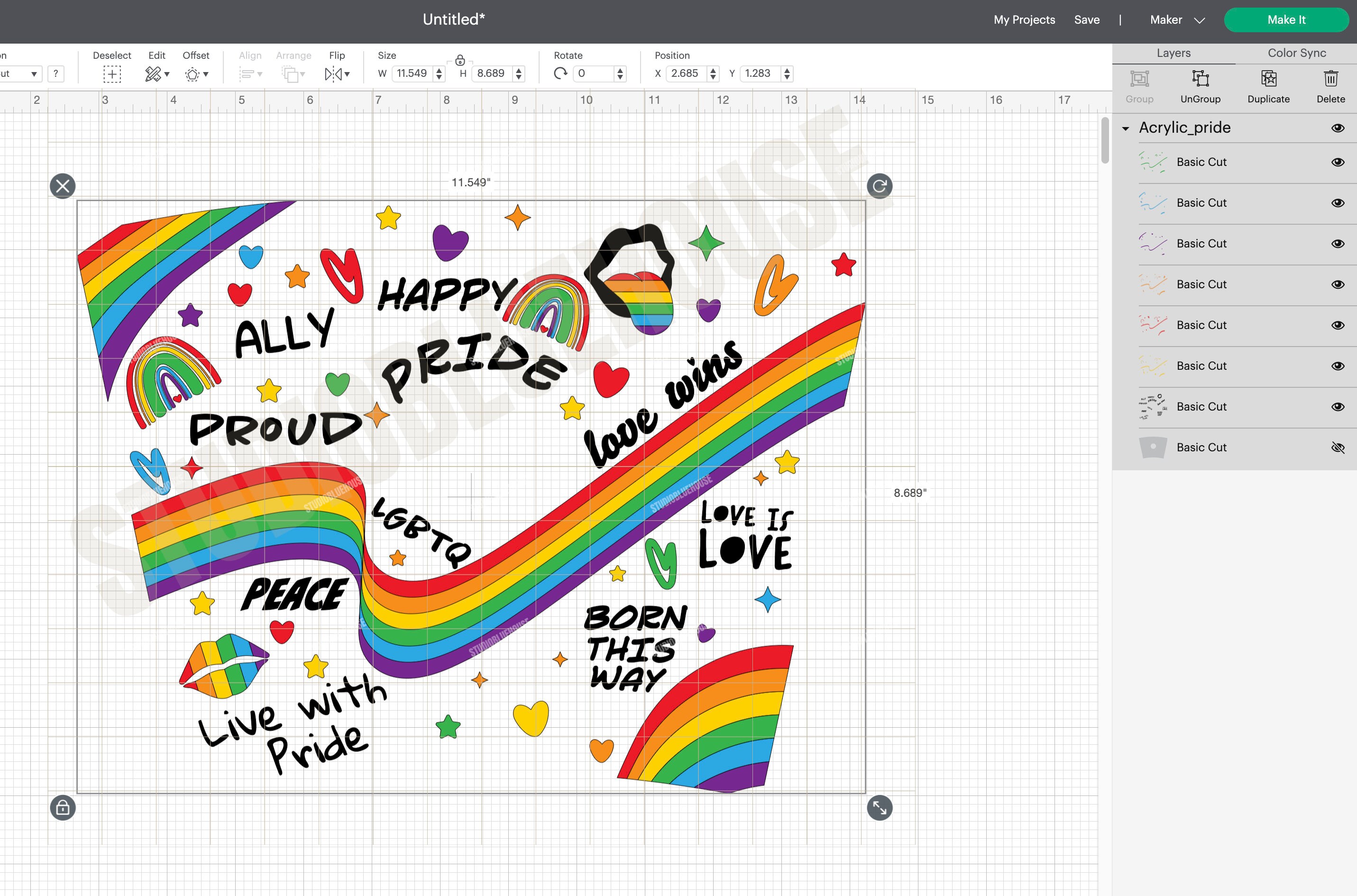Lgbtq Pride Rainbow Pride Svg Gay Pride Svg Lgbtq Svg | Etsy