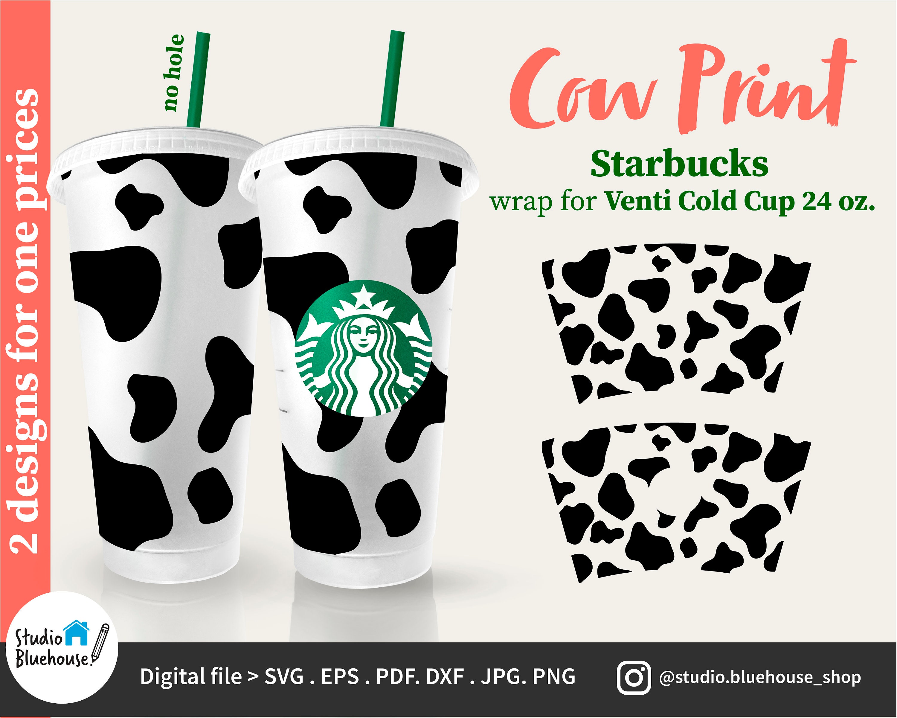 Cow Print SVG Milk Cow Cow Print No Hole Cow Print Cutout - Etsy