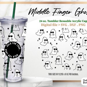 Middle Finger Ghosts Svg Halloween Svg Funny Ghost Svg - Etsy