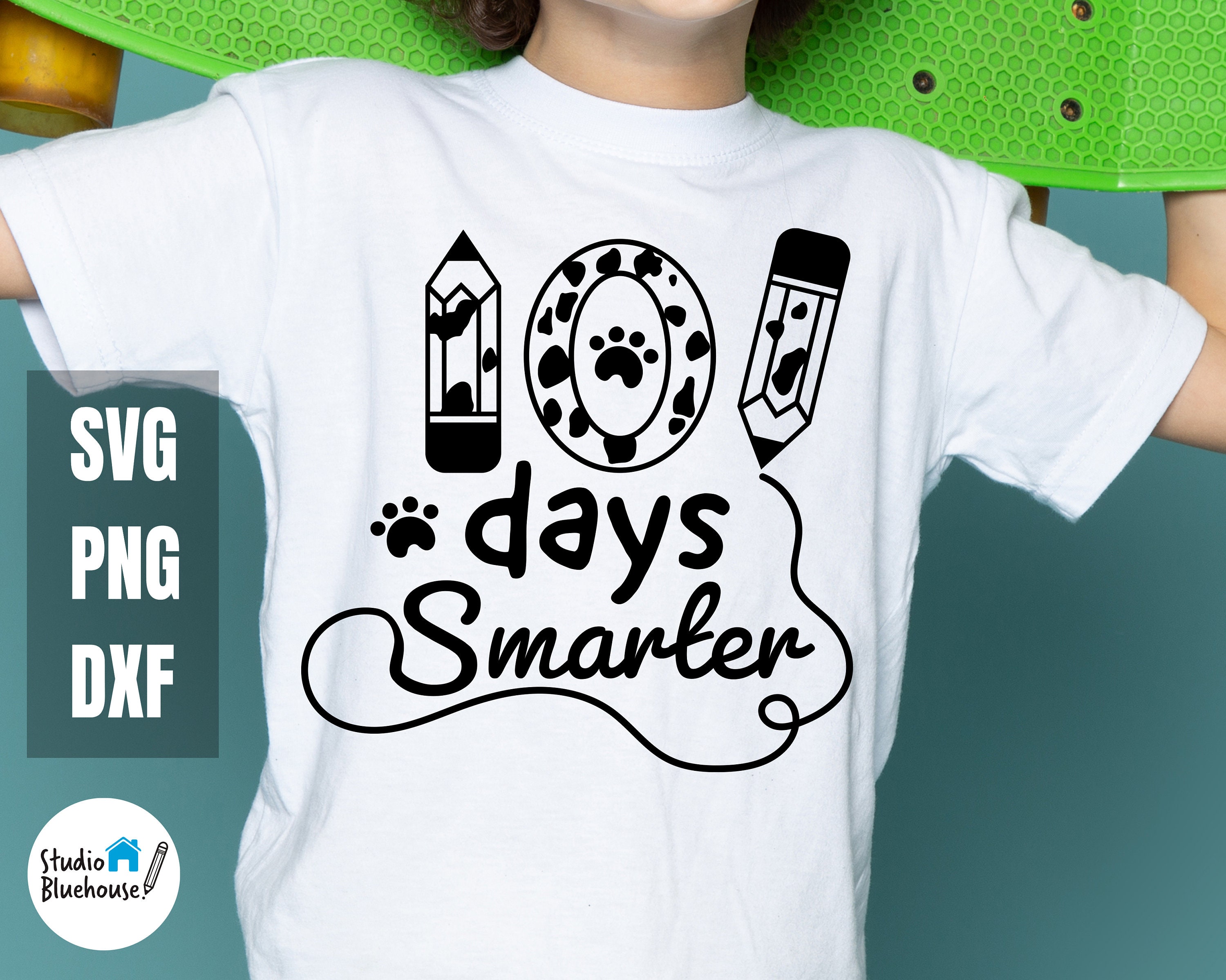 101 Days Smarter Svg 101 Days of School Dalmatian SVG - Etsy