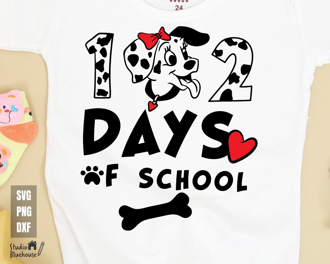 102 Days of School Svg 100 Days of School 101 Dalmatian SVG ...
