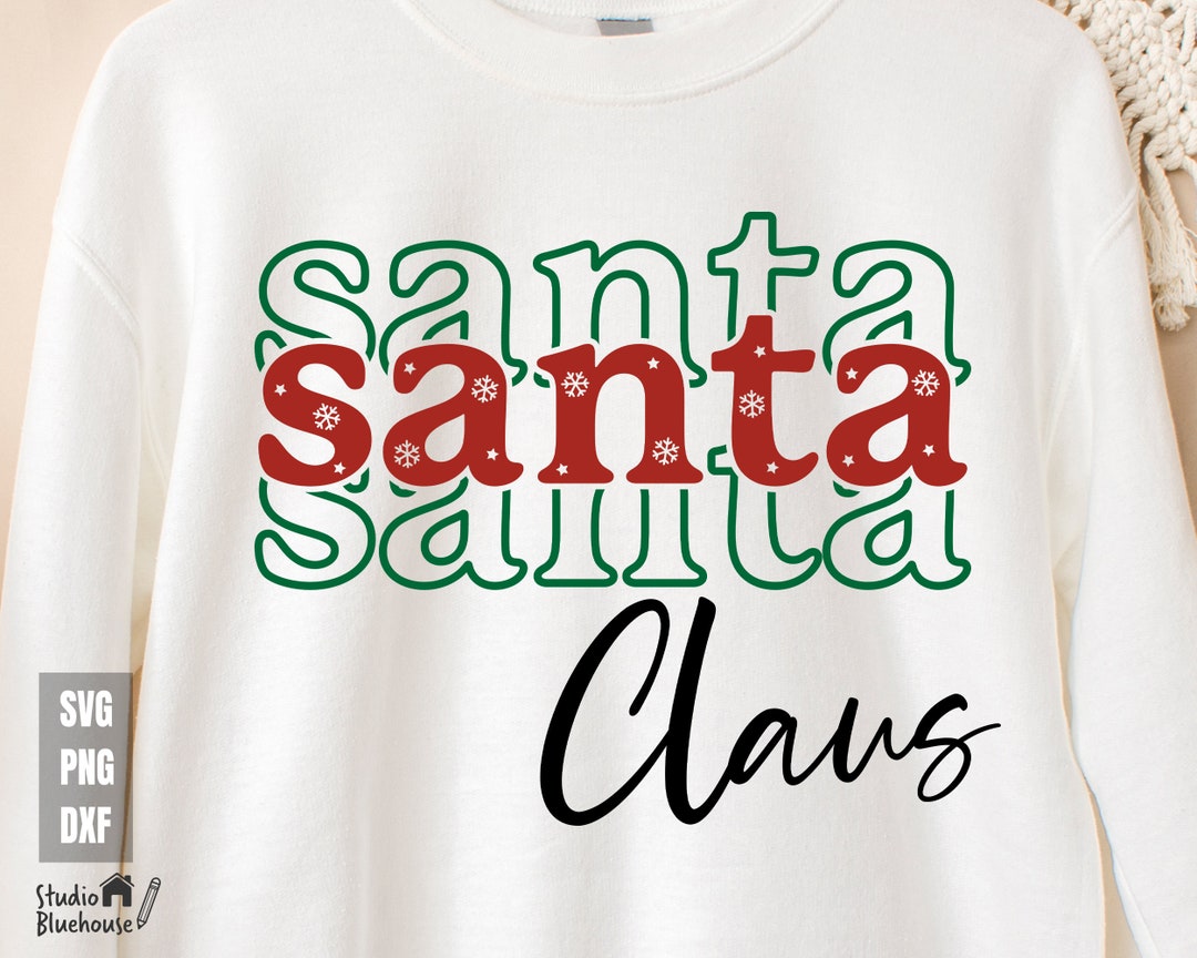 Santa Claus Svg Santa Vibes Svg Christmas Shirt Svg File for T-shirt ...