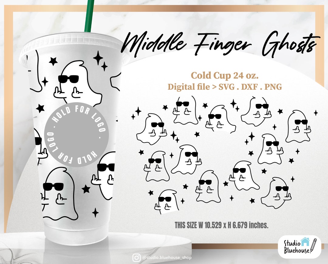 Middle Finger Ghosts Svg Spooky Svg Halloween Svg Funny Ghost Svg Full ...