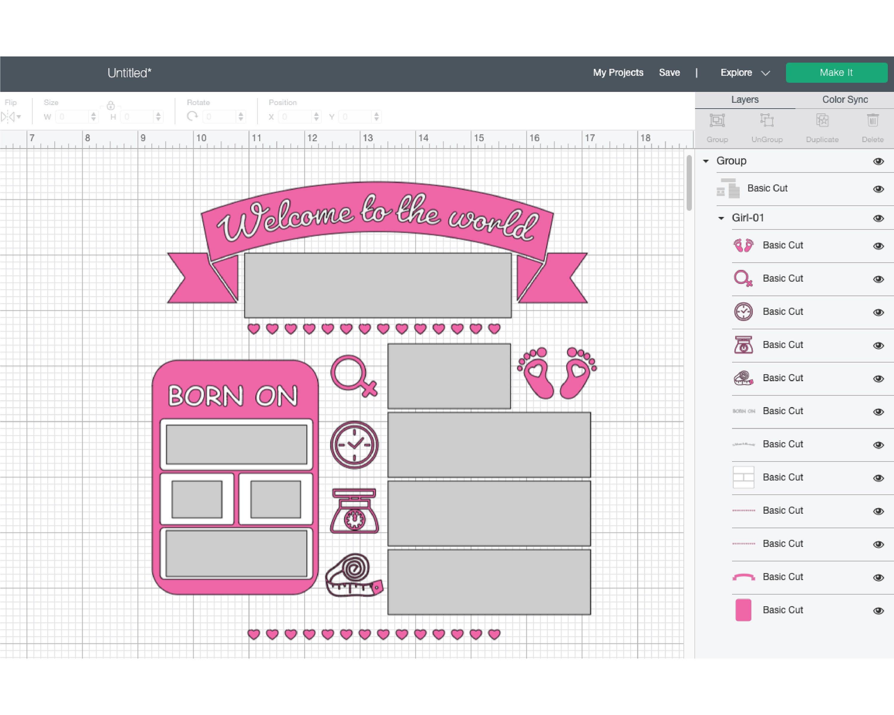 Baby Birth Announcement SVG Baby Birth Stats SVG Baby | Etsy