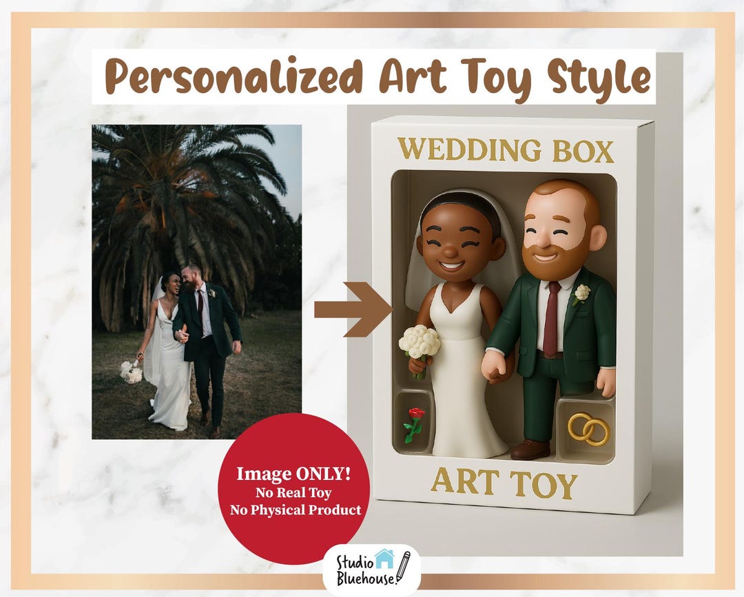Custom Couple Action Figure Portrait - Personalized 3D Art Toy Style ...