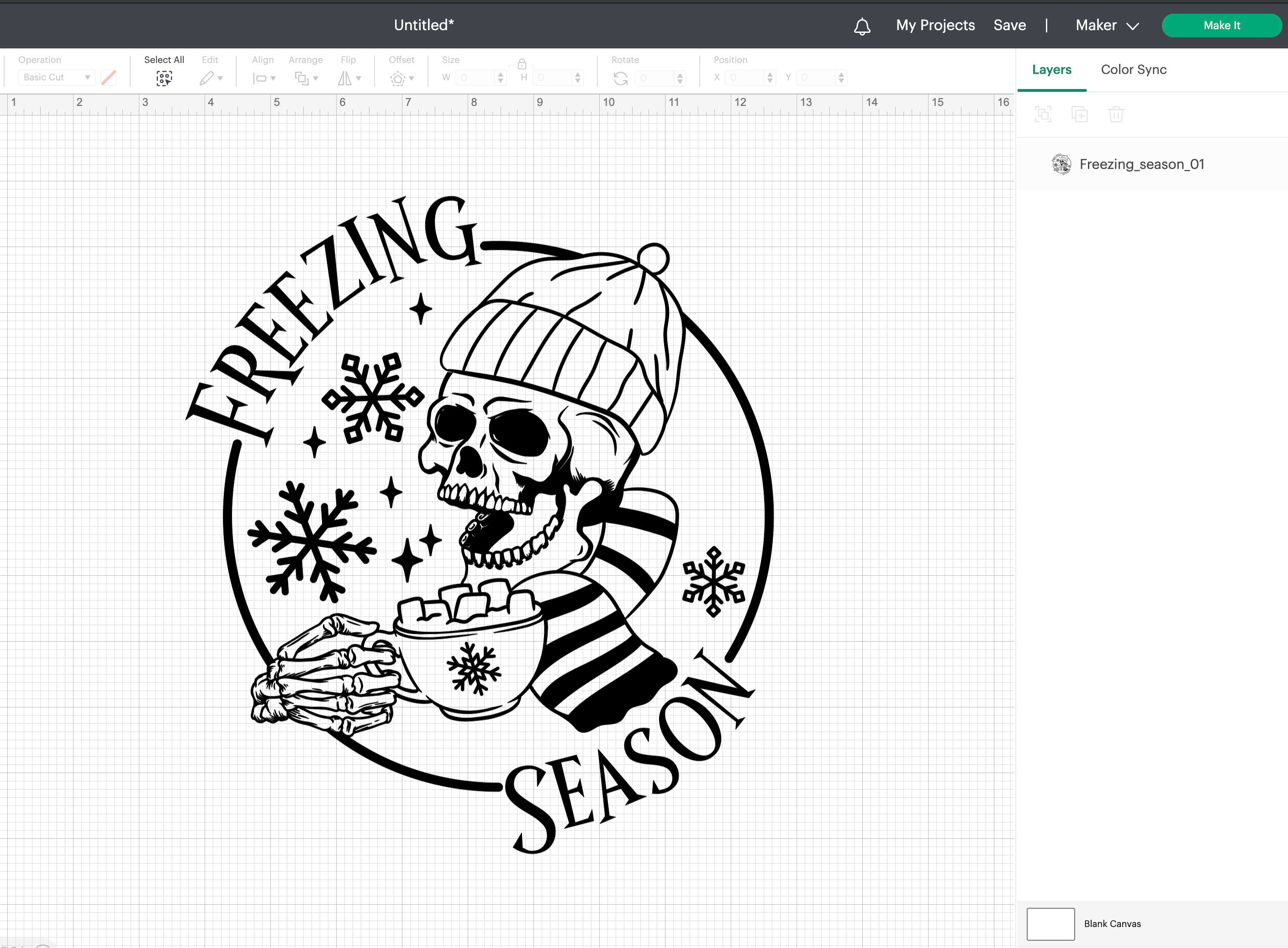 Freezing Season Svg Skull Cutfile Christmas Svg Skellie - Etsy