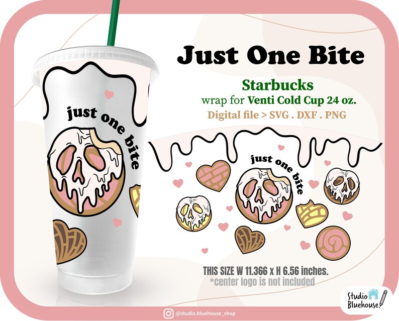 Just One Bite Svg Poison Concha Cafecito Y Chisme - Etsy