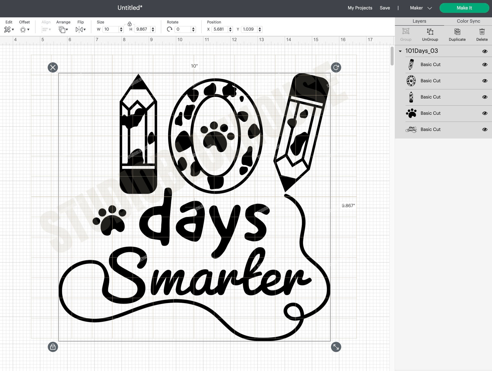 101 Days Smarter Svg 101 Days of School Dalmatian SVG - Etsy