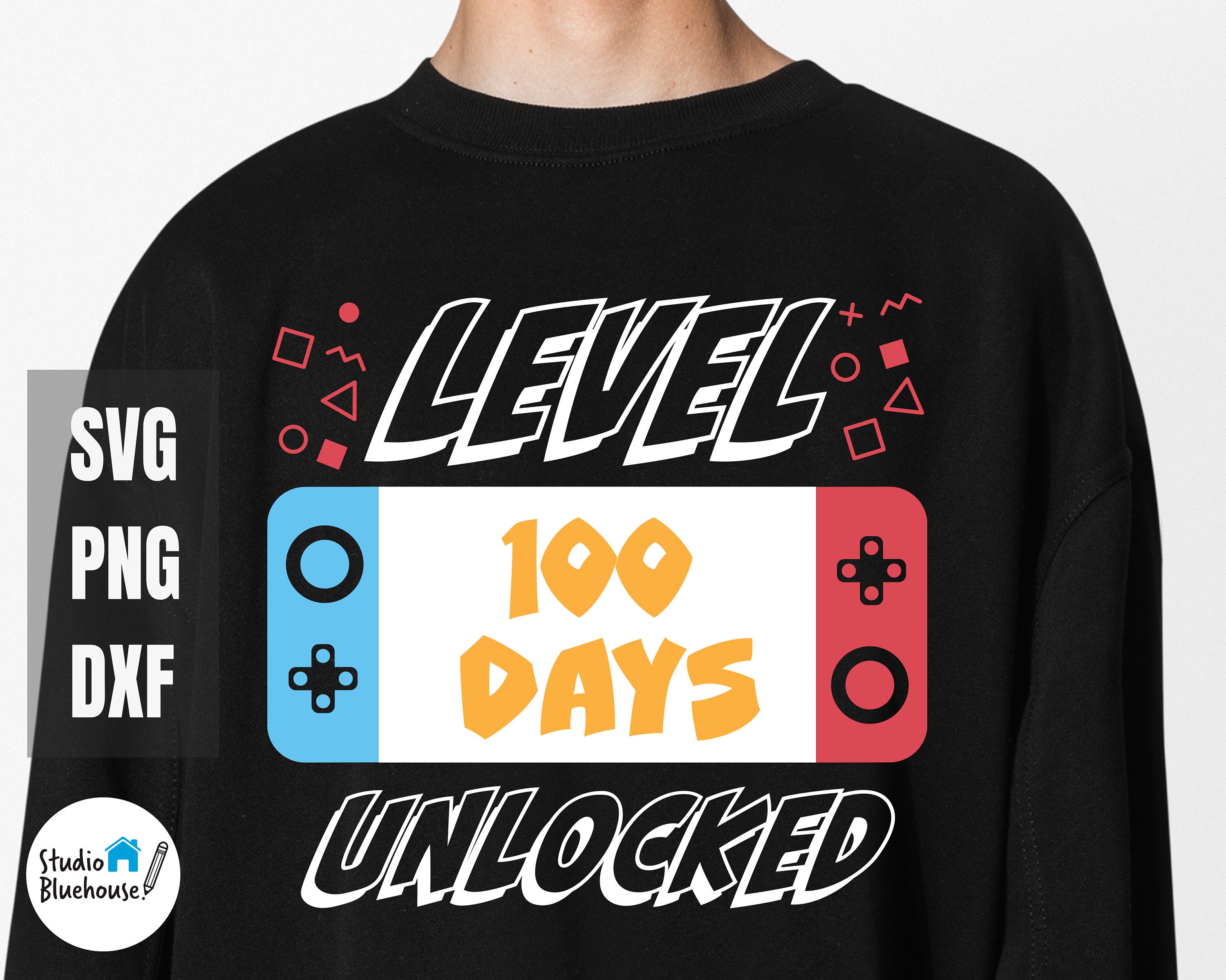Level 100 Days Unlocked Svg Gamer Shirt Svg Video Games - Etsy
