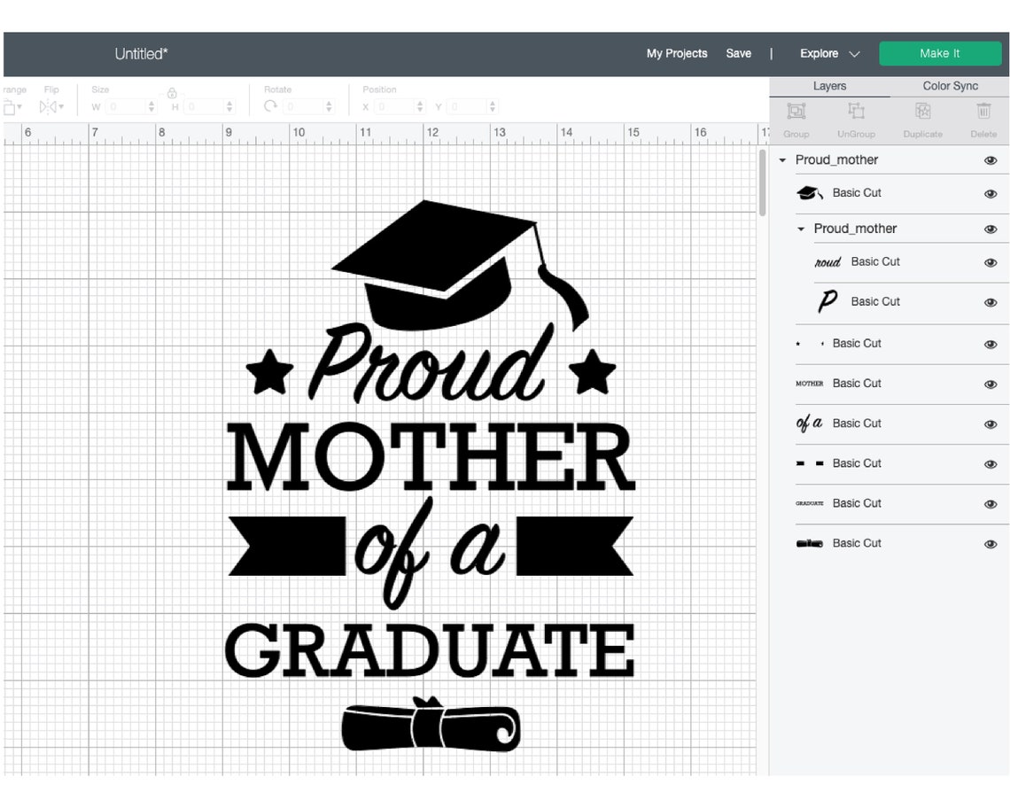 Proud of the Graduate Svg Family of the Graduate Svg Mom | Etsy