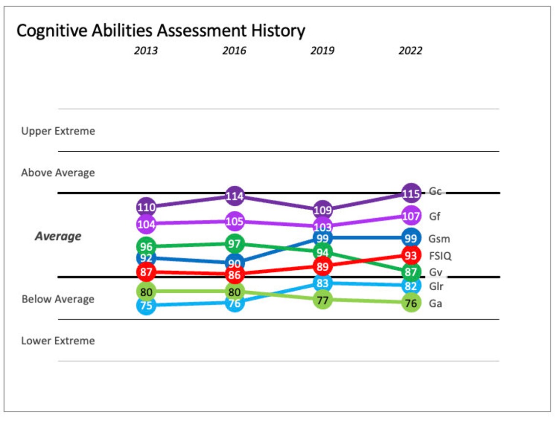 Assessment Growth Over Time Graph (excel) - Etsy