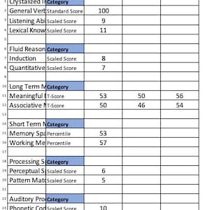 Bell Curve Graph: 60 Scores (excel) - Etsy