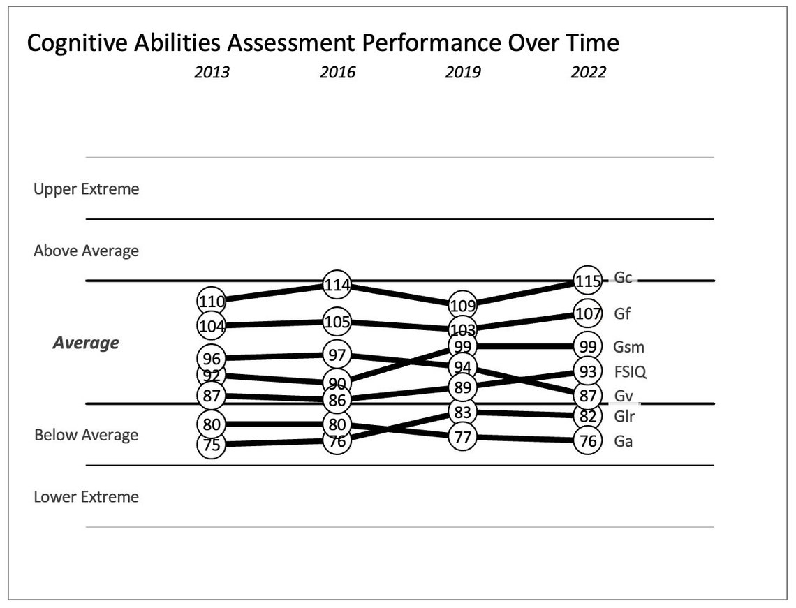 Assessment Growth Over Time Graph (excel) - Etsy