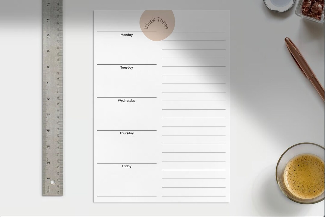 2024 A5 Australian Teacher's Diary, Minimalist Design, Ready to Print ...