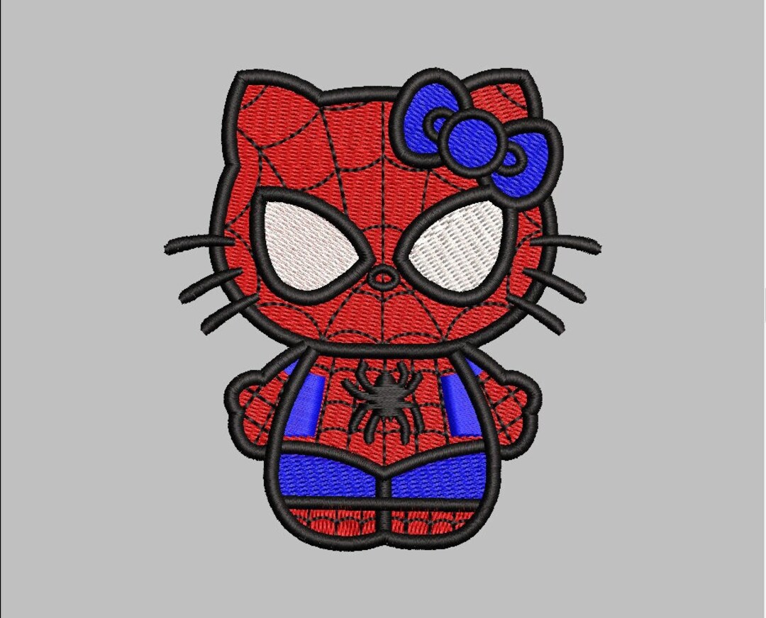 Spidey Kitty Embroidery File - Etsy