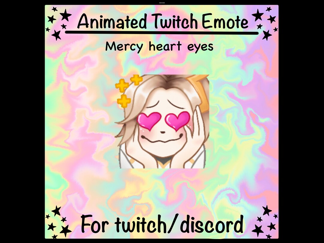 Mercy Heart Eyes Animated Emote Twitch / Discord - Etsy