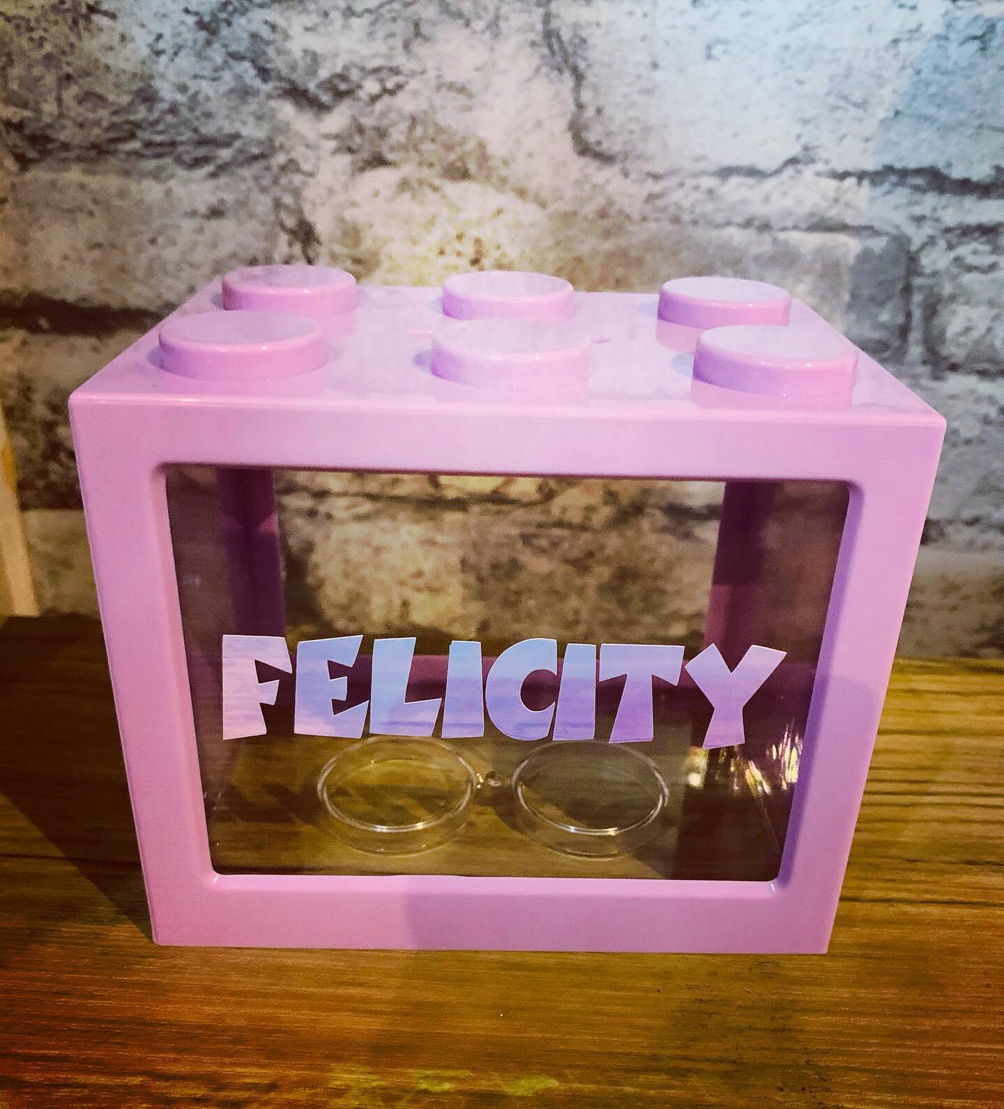 Brick Money Box // Personalised Money Box Piggy Bank Reward | Etsy UK