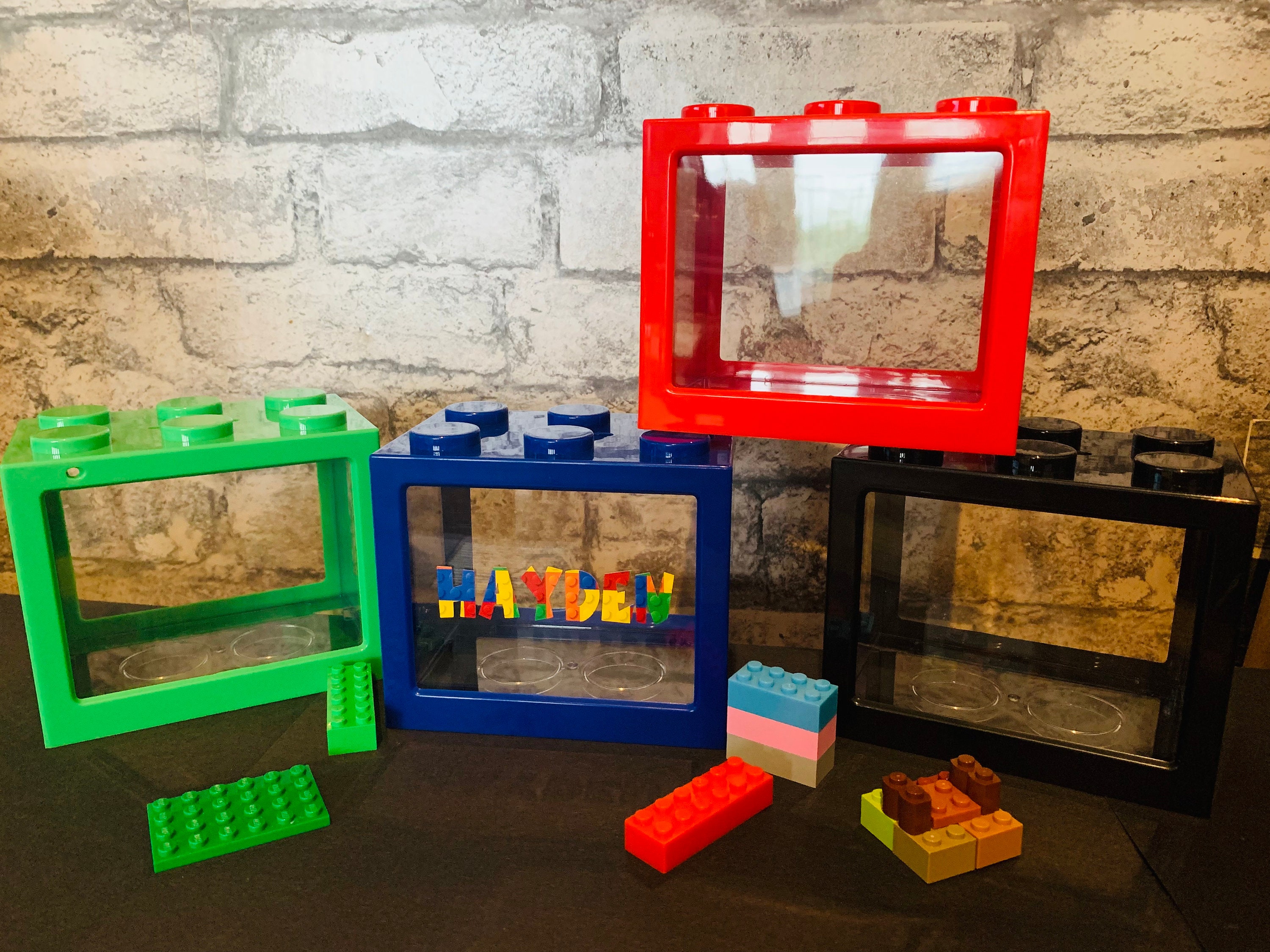 Brick Money Box // Personalised Money Box Piggy Bank Reward | Etsy UK