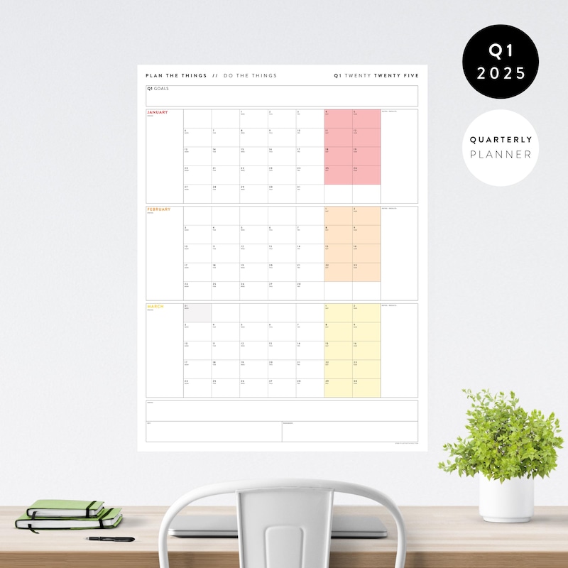 2025 Q1 Calendar - Etsy