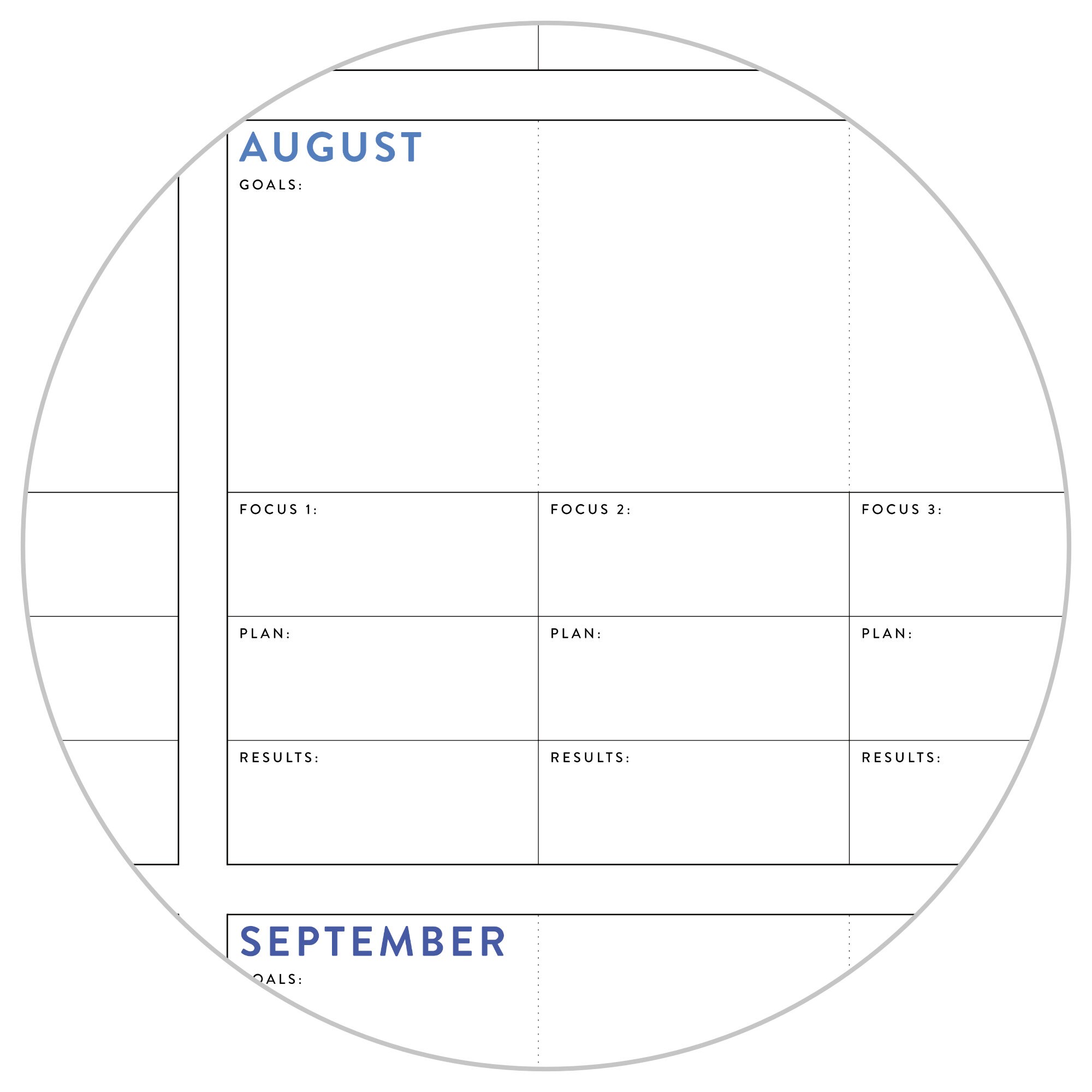 Giant Focus & Goals Wall Planner Rainbow Undated Year at - Etsy