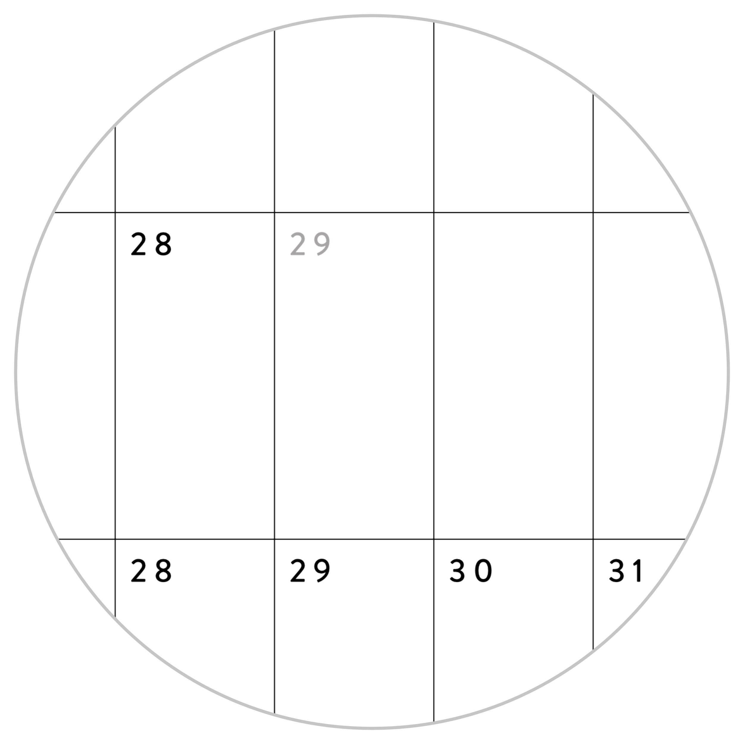 PRINTABLE Perpetual / Forever Wall Calendar Digital PDF | Etsy