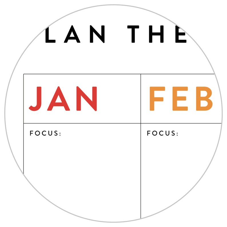 PRINTABLE Perpetual / Forever Wall Calendar Digital PDF - Etsy