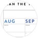 August Start Giant Undated Perpetual / Forever Wall Calendar ...