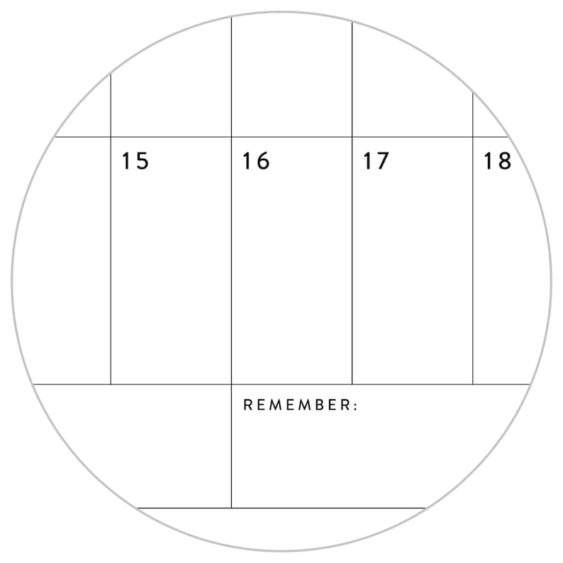 Giant Perpetual Wall Calendar Undated Annual Calendar | Etsy