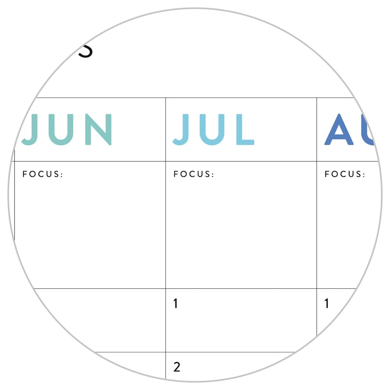 Giant Perpetual Wall Calendar Undated Annual Calendar - Etsy