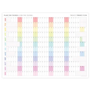 New! PRINTABLE 2025 ALIGNED Weekends Wall Calendar | Digital PDF ...
