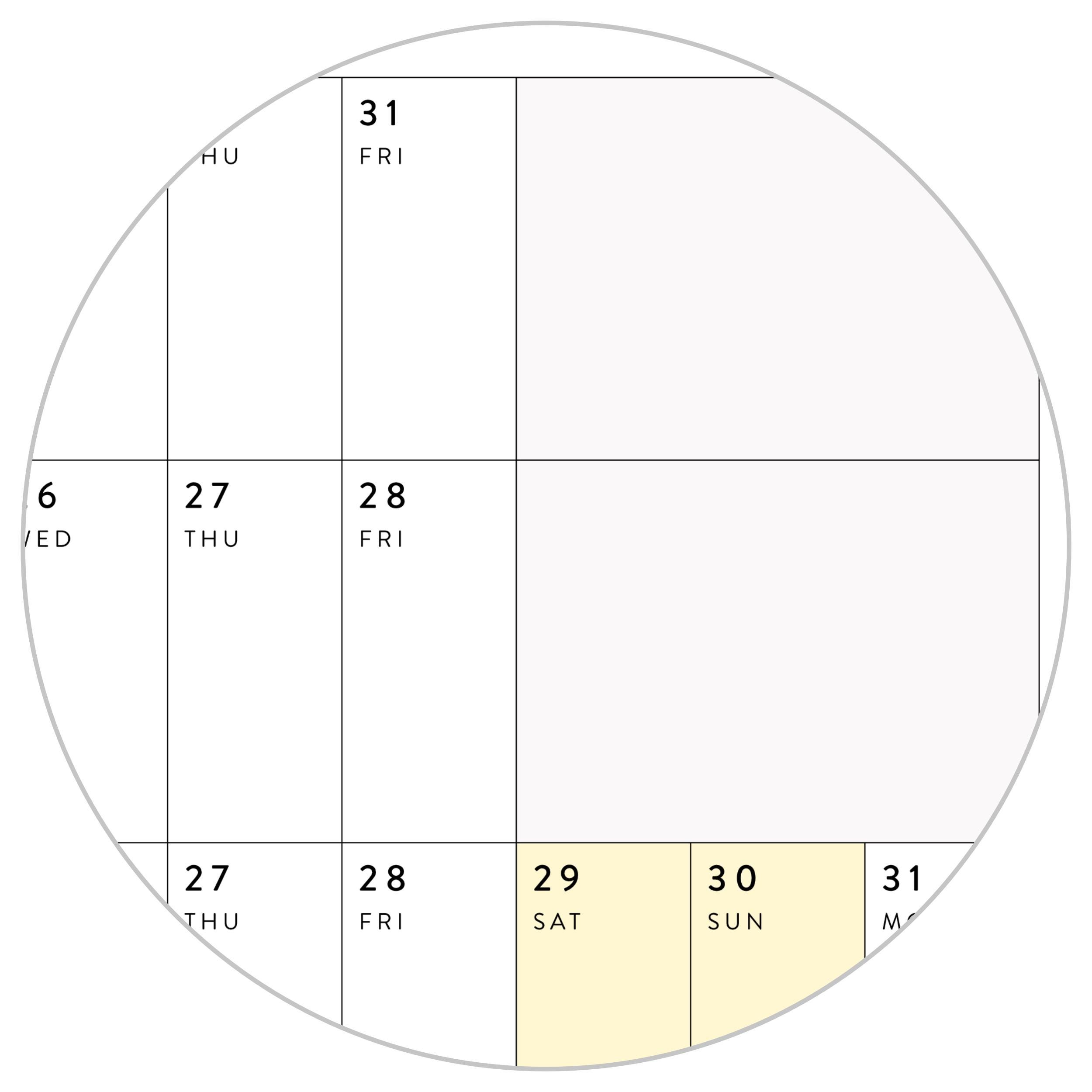 New! PRINTABLE 2026 ALIGNED Weekends Wall Calendar | Digital PDF ...