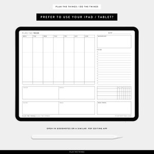 Week at a Glance Printable | Weekly Dashboard | Weekly Overview ...