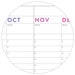 August Start Giant Undated Perpetual / Forever Wall Calendar ...