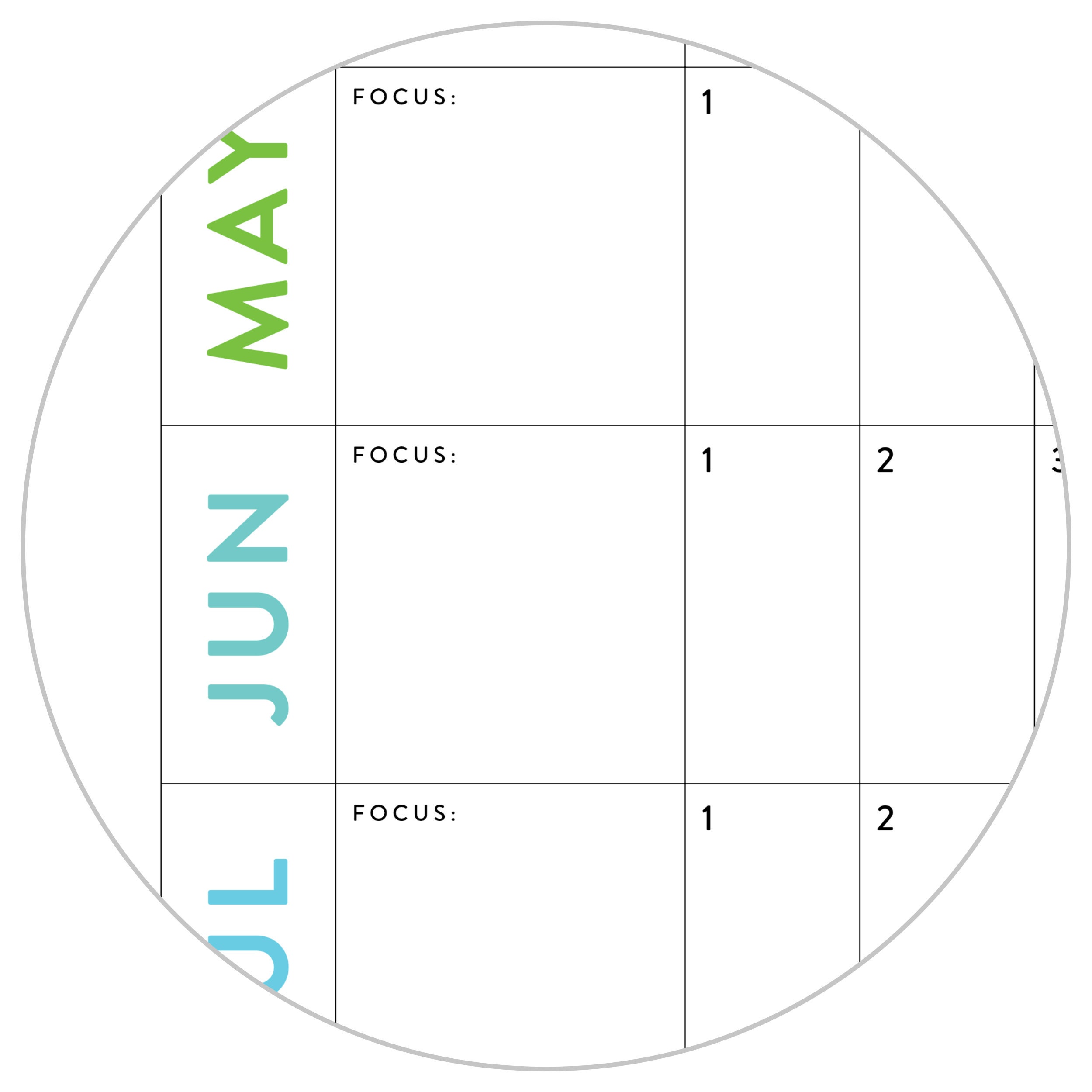 PRINTABLE Perpetual / Forever Wall Calendar Digital PDF | Etsy