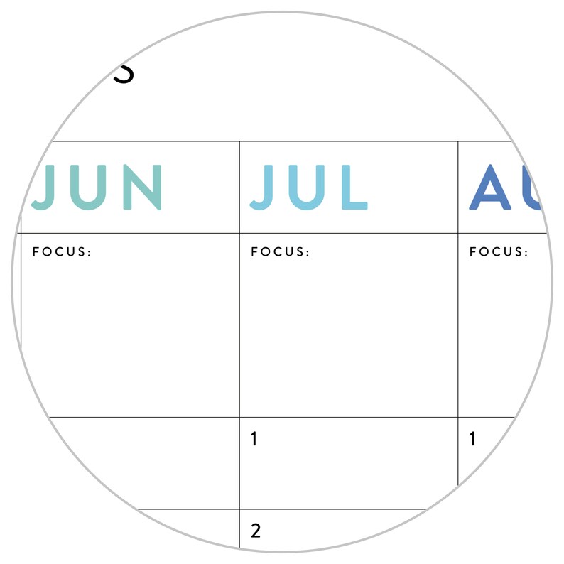 PRINTABLE Perpetual / Forever Wall Calendar Digital PDF - Etsy