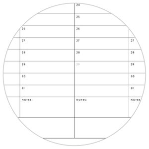 PRINTABLE August Start Undated Perpetual Academic Wall Calendar ...